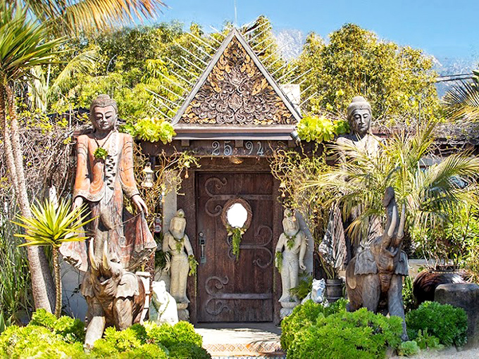 The Sacred Space honors Summerland's spiritual roots with an entrance that looks like it might transport you to Bali rather than back to Highway 101.