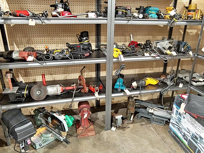 Tool collectors rejoice! This mechanical menagerie of vintage power tools represents the workbenches of America's past&mdash;each with stories of projects completed.