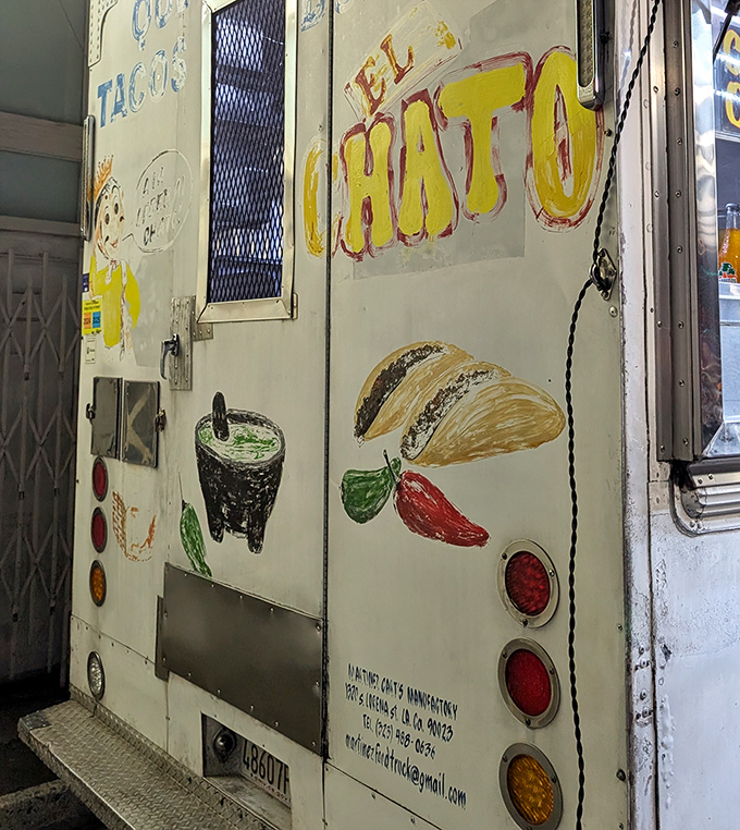 Hand-painted artwork adorns the truck's exterior, reminding us that passion for food is a universal language that needs no translation.