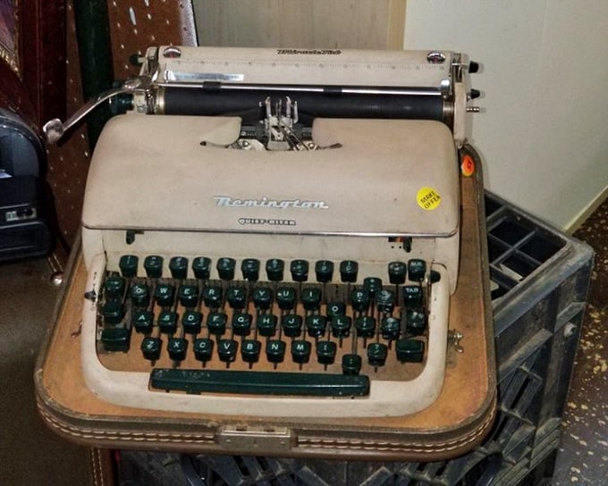 The original text messenger! This Remington typewriter once clacked out love letters, college essays, and perhaps the Great American Novel.