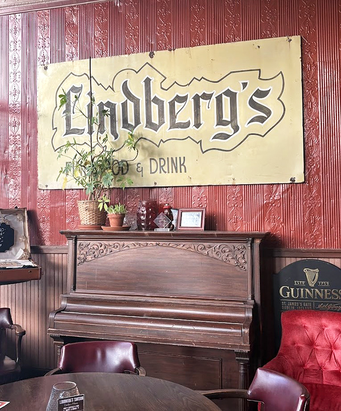 An upright piano adds musical charm to dining, because great food deserves an equally enchanting soundtrack.