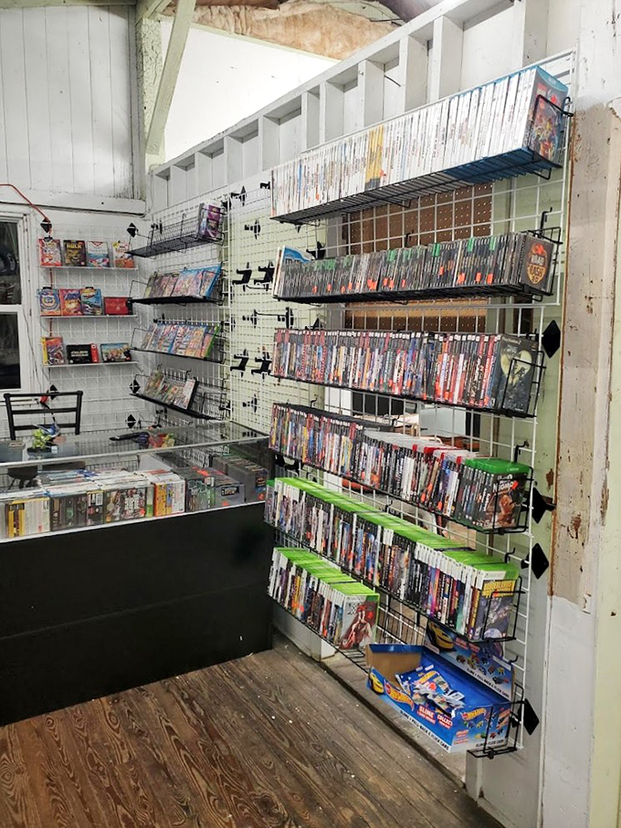 Gaming nostalgia by the megabyte. These carefully preserved video games represent countless hours of button-mashing joy and the eternal question: "Did you save your progress?"