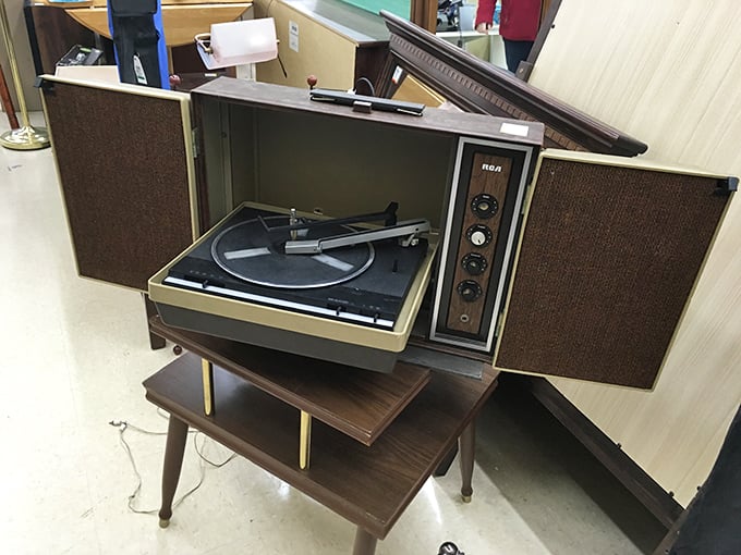 This isn't just a vintage RCA console stereo&mdash;it's the soundtrack to someone's best memories, waiting for an encore.
