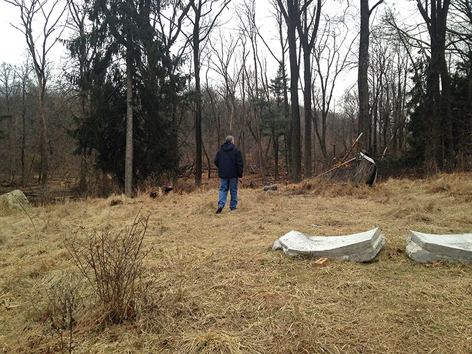 The scale of the landscape becomes apparent as a solitary explorer ventures deeper into the artistic wilderness, where surprises await around every turn.