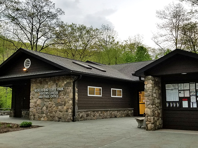 The visitor center, built by the CCC in the 1930s, stands as a testament to when buildings were made to outlast their mortgage.