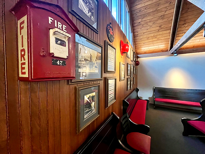 Every piece of firefighting memorabilia tells a story &ndash; from the vintage alarm box to the framed photographs of local heroes.