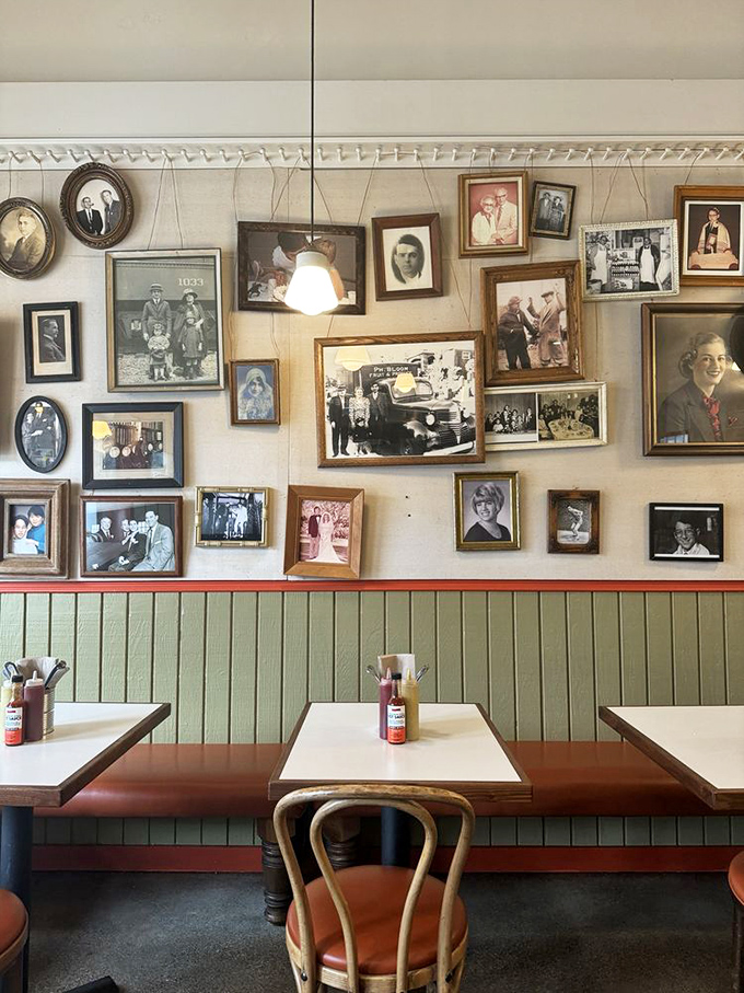 The wall of memories &ndash; vintage photos watching over diners like Jewish grandparents silently asking, "You're eating enough, yes?"