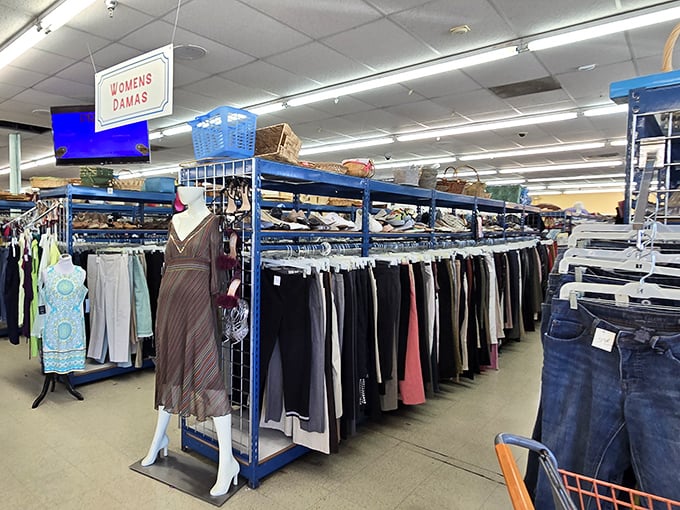 Women's fashion finds its second wind here, where yesterday's department store mannequins model timeless styles waiting for their comeback.