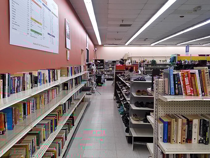 Wide, well-lit aisles invite unhurried browsing &ndash; the retail equivalent of a Sunday afternoon with nowhere else you need to be.