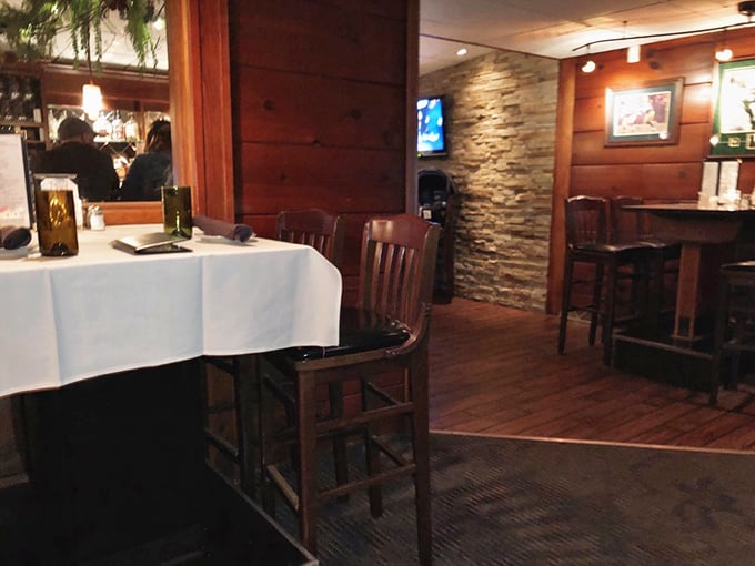 Cozy lighting and thoughtful design create an ambiance that transforms ordinary evenings into memorable dining experiences.