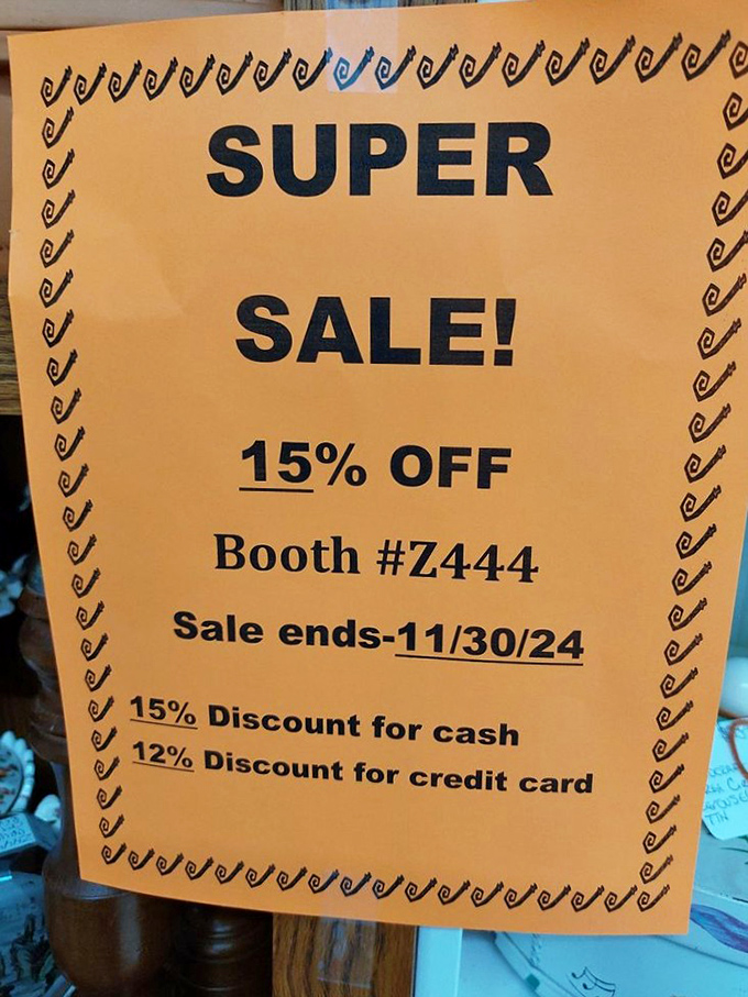 Sale signs in antique stores feel like insider tips from a friend. "Psst&mdash;that thing you've been eyeing? Today's the day."