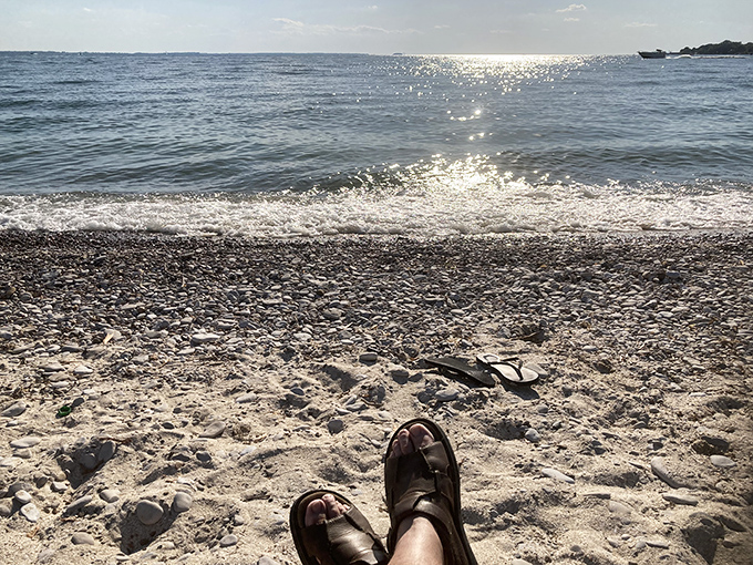 Sunlight dances across the water, turning ordinary pebbles into treasures. Flip-flops optional, wonder absolutely required. 
