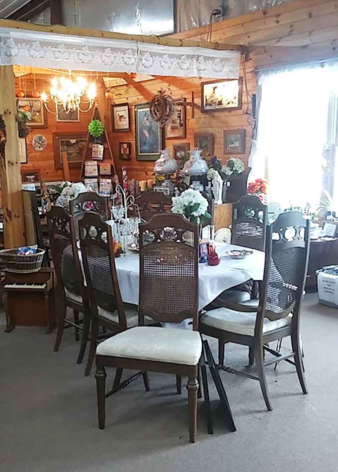 Elegant dining sets wait patiently for family gatherings, holiday meals, and the chance to support your elbows during deep conversations.