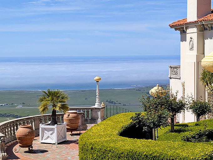 The view from Hearst Castle's terraces reminds you why they call it the Enchanted Hill&mdash;the Pacific stretches out like nature's infinity pool.