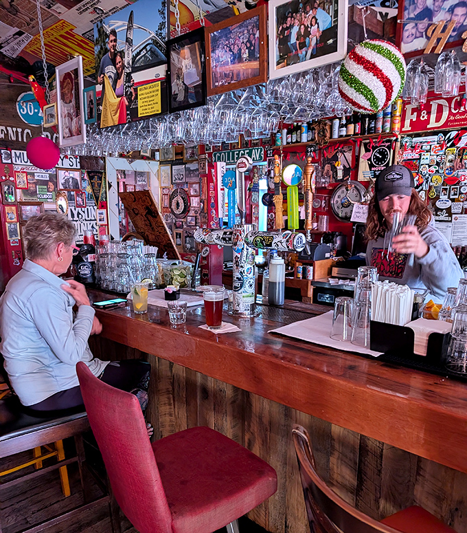 The bar is where magic happens &ndash; both in the glass and in conversation. Every bottle and decoration has a story waiting to be told.