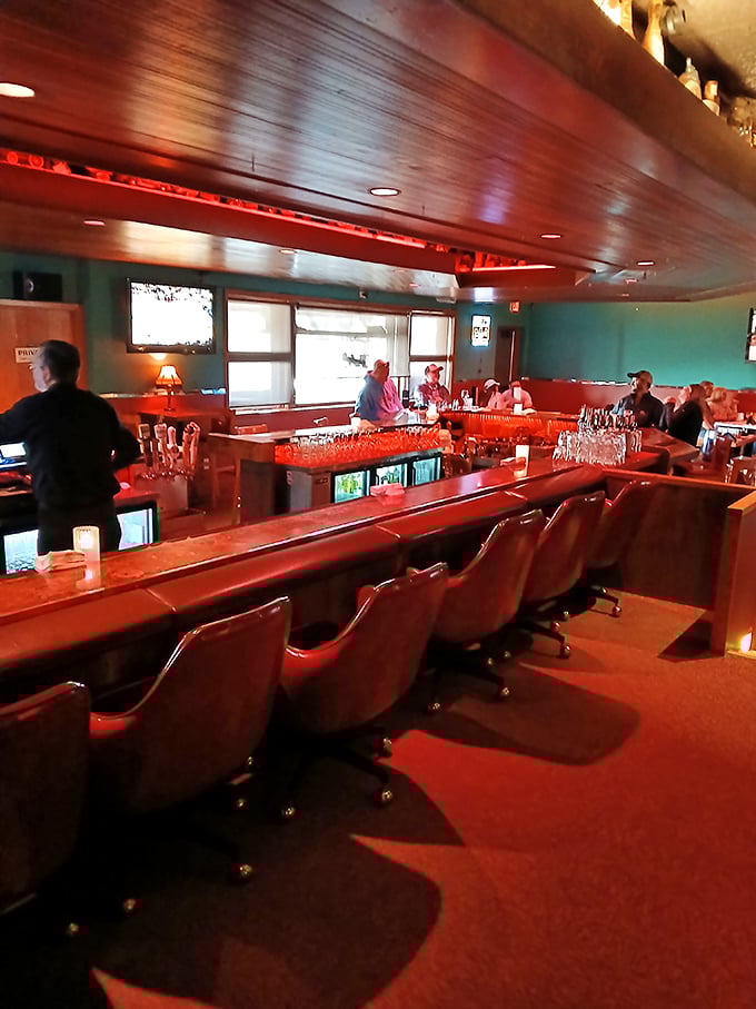 The bar isn't just where drinks are made; it's the beating heart of the supper club experience, where strangers become regulars.