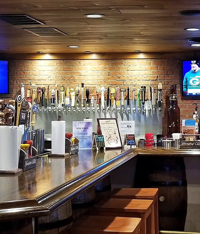 A tap lineup that would make a craft beer enthusiast weep tears of hoppy joy. Decision paralysis has never been so delicious.