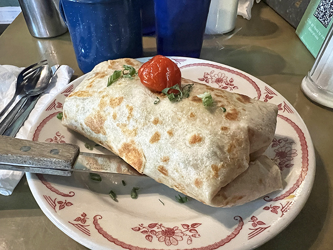 This breakfast burrito isn't messing around &ndash; stuffed to capacity and ready to cure whatever ailed you from the night before.