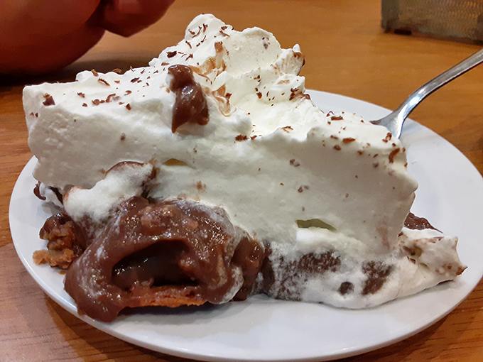 Chocolate cream pie that makes you want to start a petition to replace birthday cakes with this cloud of cocoa bliss forever.