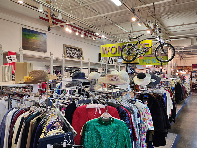 The vintage clothing section&mdash;where "secondhand" becomes "vintage" and yesterday's fashion faux pas become tomorrow's statement pieces.