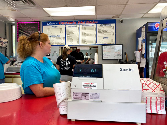 Where magic happens daily &ndash; the register may be old-school, but the chicken-frying skills are timeless.