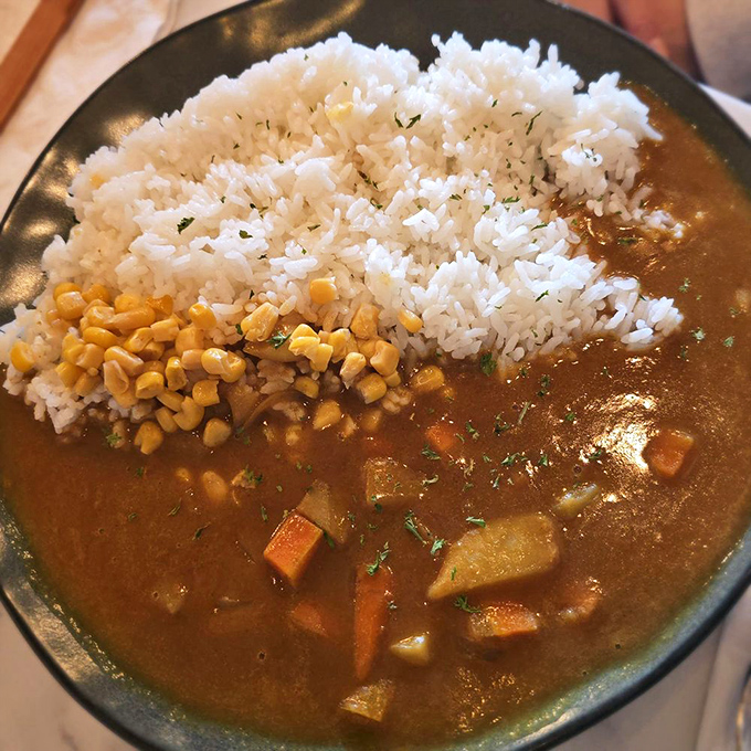 Japanese curry that hugs your rice like an old friend &ndash; warming, familiar, and impossible to resist.