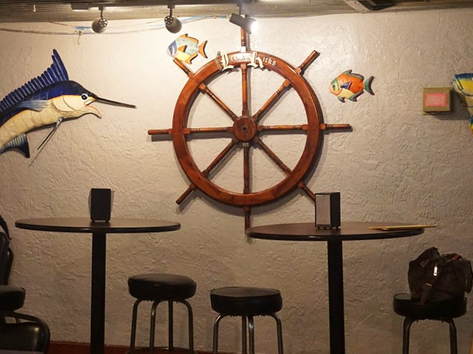 That ship wheel isn't just decoration&mdash;it's steering this establishment through decades of food trends without ever losing its course.