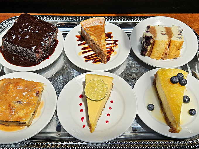 The dessert tray at Morgan's isn't just the final act – it's the grand finale that makes you forget you were ever full.