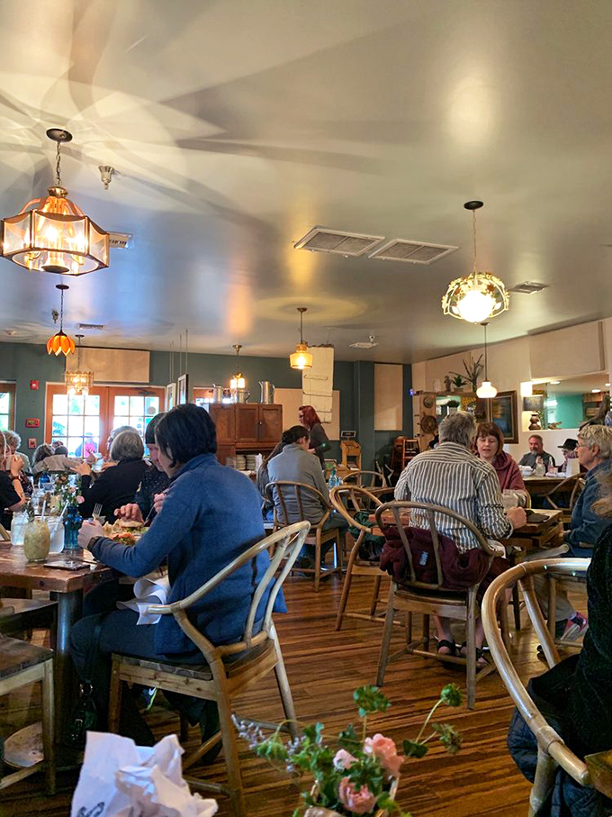 The dining room buzzes with the universal language of good food&mdash;forks pausing mid-air as diners savor each carefully crafted bite.