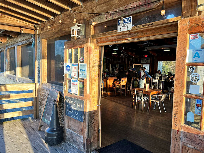 The entrance tells you everything you need to know&mdash;this place is about character, not pretense, and the food is all the better for it.