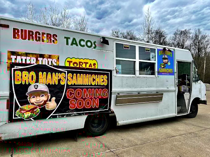 The food truck that started it all. Before settling into the Gulf station, Bro Man's built its reputation on wheels, one sammich at a time.