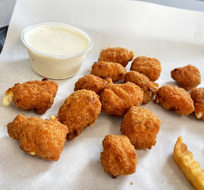 Golden-brown nuggets of happiness served with creamy dipping sauce. Crispy outside, juicy inside&mdash;the way comfort food should be.
