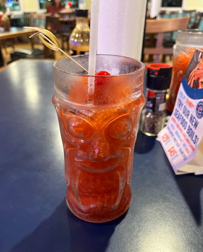 This tiki glass doesn't just hold a frozen daiquiri &ndash; it contains vacation vibes and the promise of forgetting Monday exists.