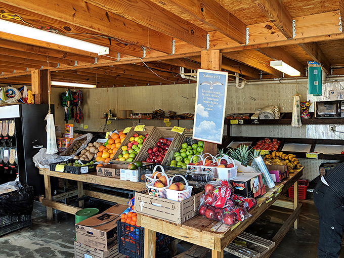 Nature's candy display! These fresh fruits and vegetables didn't travel across continents to reach your table&mdash;just across the county.