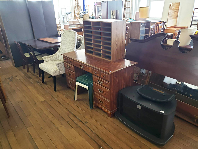 Office furniture that whispers of business deals past, now ready for your home office or that novel you've been meaning to write.