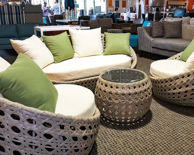 Outdoor furniture that whispers "desert nights with cocktails" while being priced so reasonably you won't cry when the sun fades it.