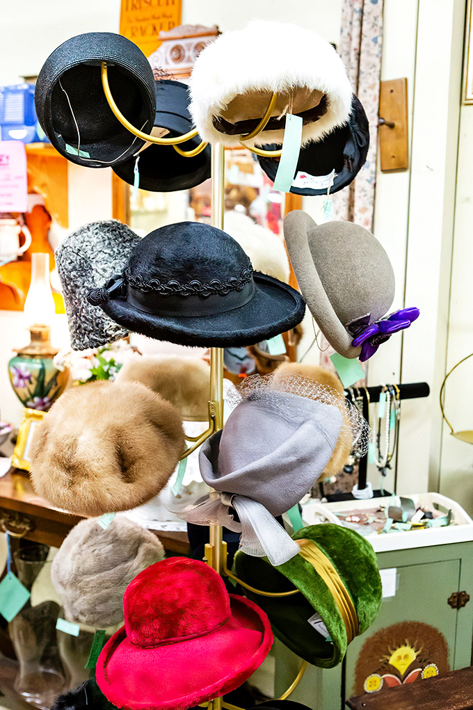 A millinery museum where every hat tells a story—from church Sundays to Kentucky Derbys past.