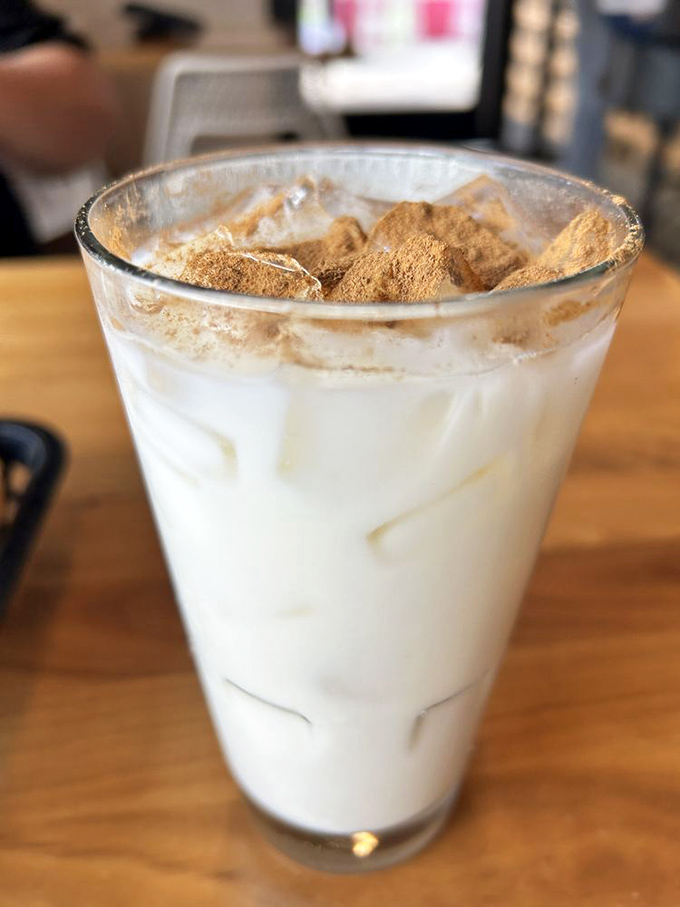 Horchata: the creamy, cinnamon-kissed beverage that makes you wonder why every meal doesn't end this sweetly. 
