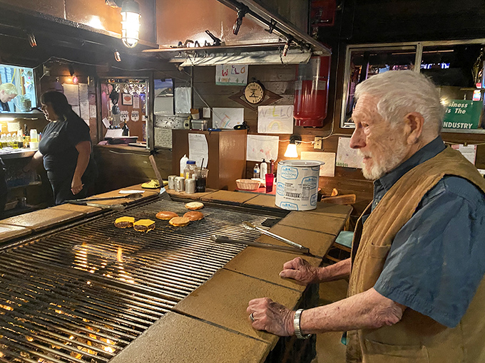 The indoor grill&mdash;where magic happens and dreams come true. Watch as generations of grilling wisdom transform raw ingredients into edible art.