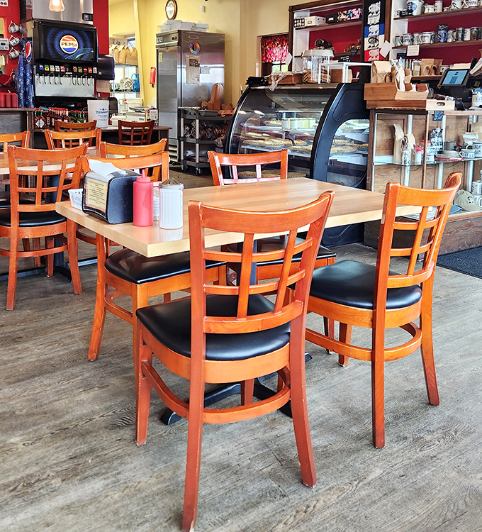 Wooden chairs, simple tables, and the promise of exceptional food. Sometimes the best dining rooms don't need chandeliers.