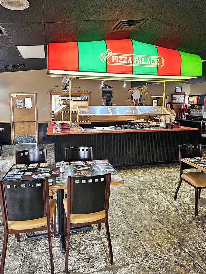 The buffet station beckons with steam rising from dishes that promise satisfaction in every single bite.