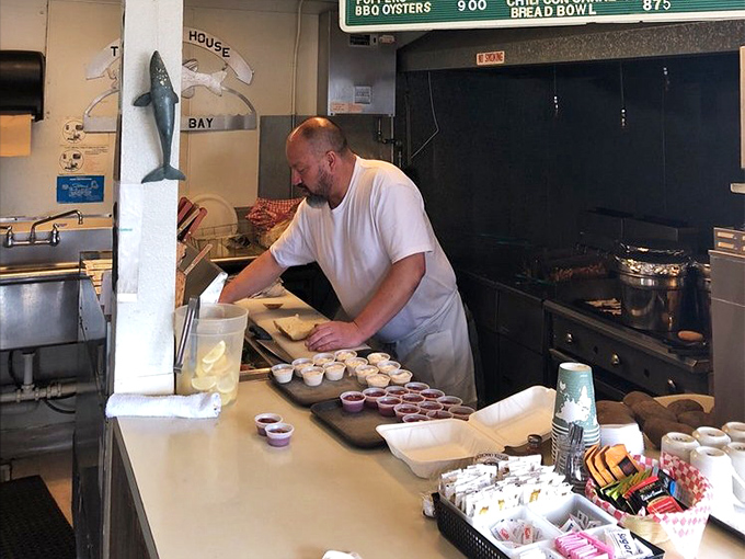 Behind the scenes magic where seafood dreams come true&mdash;this kitchen may be compact, but it produces oceanic wonders that five-star restaurants would envy.