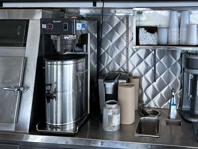 The coffee station&mdash;where liquid motivation is brewed to perfection. Simple, reliable, essential.