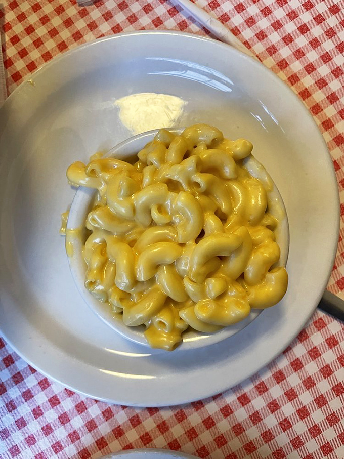 Mac and cheese that puts the boxed stuff to shame&mdash;a golden pool of creamy, cheesy goodness that's worth every delicious calorie.