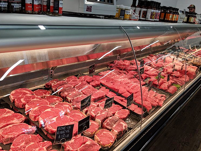 Behind every great sandwich is a serious meat selection. This butcher case isn't messing around &ndash; it's protein paradise for carnivores.