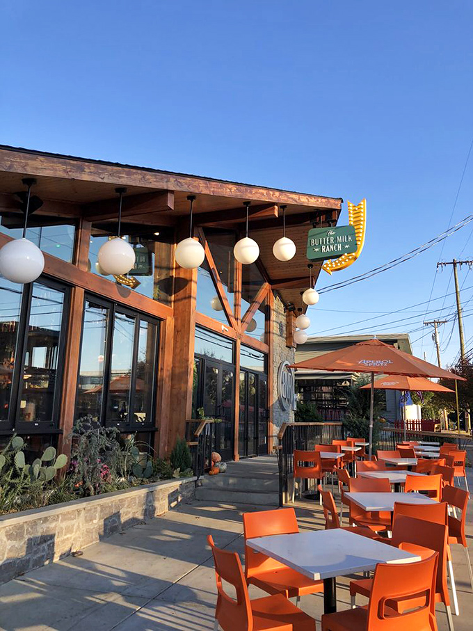 Sunset dining on the patio feels like you've discovered a secret garden&mdash;if gardens served incredible food and had really comfortable chairs.