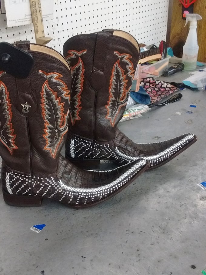These rhinestone-studded cowboy boots weren't made just for walking &ndash; they were made for turning heads at a fraction of retail.