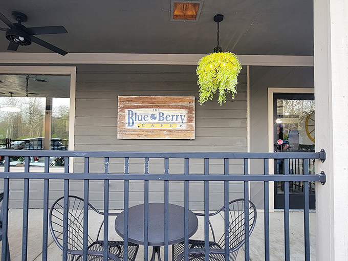 The patio offers al fresco dining with a side of Ohio sunshine - the perfect setting for contemplating a second helping.