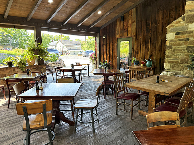 An inviting patio where outdoor dining becomes an event worth planning your entire weekend around perfectly.