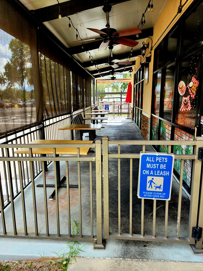Outdoor seating for those perfect Florida mornings when fresh air enhances every bite.